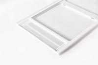 China Adjustable Crisper Cover 5mm Toughened Fridge Glass Shelves for sale