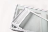 China Adjustable Crisper Cover 5mm Toughened Fridge Glass Shelves for sale