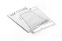 China Customized Metallic On Trim Fridge Glass Shelves for sale