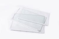 China Assembly Beveled Edge CCC Tempered Fridge Glass Shelves for sale