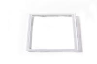 China White Frame Pull Board CCC 3.2mm Fridge Glass Shelves for sale