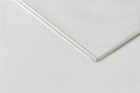 China Logo Printed Groove Processed 4mm Custom Cut Tempered Glass for sale