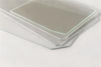 China Logo Printed Groove Processed 4mm Custom Cut Tempered Glass for sale