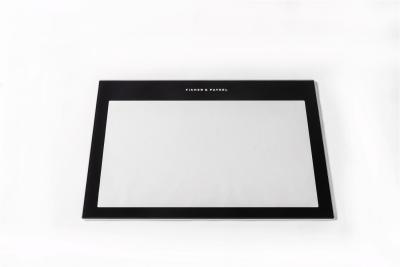 China Ceramic ink Black Frame 4mm Outer Oven Door Glass Replacement for sale