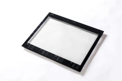 China Oven Mark White Printing 3.2mm Heat Reflective Low E Glass for sale
