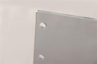 China Grey Holes Drilled Safety Corner 3mm Glass Panel Light Switch for sale