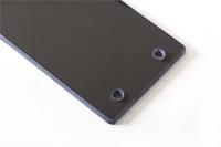 China Grey Holes Drilled Safety Corner 3mm Glass Panel Light Switch for sale