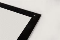 China Custom Oven Tempered Glass with Inorganic Ink Dot Printing and Holes 760°C for sale