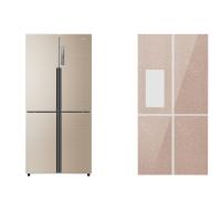China Professional Tempered Glass Refrigerator Door Panels , 3D Metallic Effect for sale