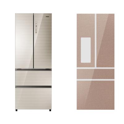 China Flat Tempered Sheet 3.2mm Refrigerator Door Panels for sale