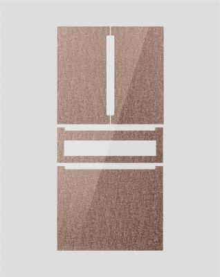 China Scratch Proof Tempered Glass Refrigerator Door Panels With UMI Technology for sale
