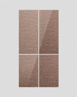 China Tempered Glass Refrigerator Door Panels 3.2mm Custom Decorative Glittering Home Appliance Parts for sale