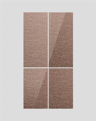 China Tempered Glass Refrigerator Door Panels 3.2mm Custom Decorative Glittering Home Appliance Parts for sale