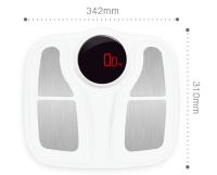 China Metallic Pattern Tempered Glass for Electronic Scale 3-6mm Customizable for sale