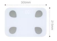 China Rounded Edge 5mm Toughened Weighing Scale Glass for sale