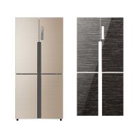 China UV Micro Imprinting Black Rain Grain Pattern Refrigerator Door Panel for sale