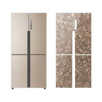 China Glittering Tempered Glass 6mm Custom Panel Refrigerator for sale