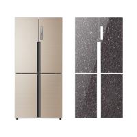 China Acid Free Glittering Tempered Glass 3MM Kitchen Fridge Panel for sale
