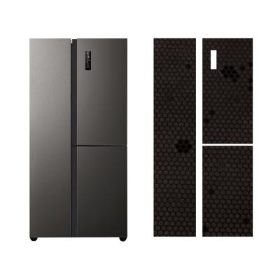 China Decorative 3.2mm Toughened Glass Door Panels for Refrigerator Custom Patterns for sale