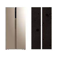 China Decorative 3.2mm Toughened Glass Door Panels for Refrigerator Custom Patterns for sale