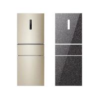 China 3.2mm Tempered Bevelled Glass Door Panels Friction Resistance Decorative Refrigerator Glass for sale