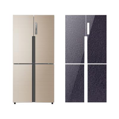 China Tempered Glass 3.2mm Kitchen Cabinet Fridge Panel for sale