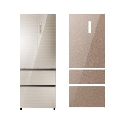 China CCC Toughened Glass 4mm Custom Refrigerator Door Panels for sale