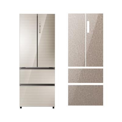 China 3D Effect Toughened Glass 4mm Refrigerator Door Panels for sale