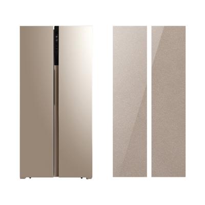 China Tempered Glass Glittering Refrigerator Door Panels for sale