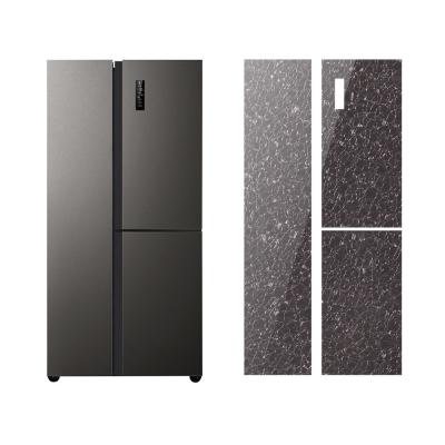 China Stain Resistance Tempered Glass 4mm Fridge Door Panel for sale