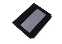 China Black Frame Irregular 3.2mm CNC Tempered Glass Replacement for Microwave Oven Door for sale