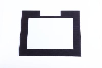 China CNC Tempered Glass Home Appliance Door Panel 3-6mm Custom Metallic Brushed for sale
