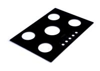 China 5 Holes Gas Stove Tempered Glass for sale