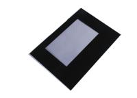 China Silkscreen Microwave Door Glass 4mm Tempered Custom Size Decorative Panel for sale