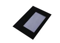 China Silkscreen Microwave Door Glass 4mm Tempered Custom Size Decorative Panel for sale