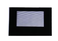 China Silkscreen Microwave Door Glass 4mm Tempered Custom Size Decorative Panel for sale
