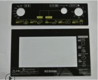 China 3.2mm Silk Screen Printing Glass Door Panels Solid Tempered Custom Size for sale