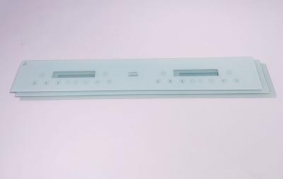 China Oven Door Mark Printed Tempered 3.2mm Glass Control Panel for sale