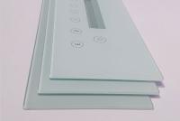 China Oven Door Mark Printed Tempered 3.2mm Glass Control Panel for sale