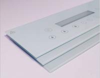 China Oven Door Mark Printed Tempered 3.2mm Glass Control Panel for sale