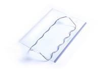 China Extruded Trim Wine Rack 4mm Tempered Toughened Glass Safety Glass Shelf for sale