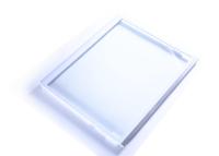 China Stain Resistant 3.2mm Tempered Glass Fridge Shelves Custom Size for sale