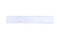 China White Microwave Anti Reflective Holes Glass Control Panel for sale