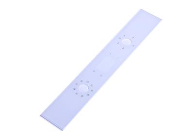 China White Microwave Anti Reflective Holes Glass Control Panel for sale