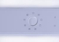 China White Microwave Anti Reflective Holes Glass Control Panel for sale