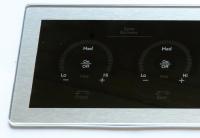 China 7 Layers Metallic Brushed 3mm Tempered Glass Control Panel for sale