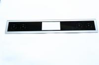 China 7 Layers Metallic Brushed 3mm Tempered Glass Control Panel for sale