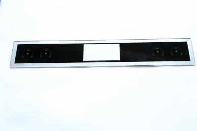 China 7 Layers Metallic Brushed 3mm Tempered Glass Control Panel for sale