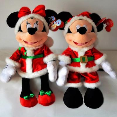 China Hot Disney Chistmas Mickey Mouse and Minnie Mouse Plush Toys for sale