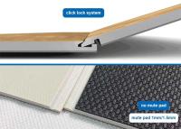 China ISO14001 Indoor Vinyl SPC Click Lock Flooring 4mm With Ixpe Anti Slip for sale